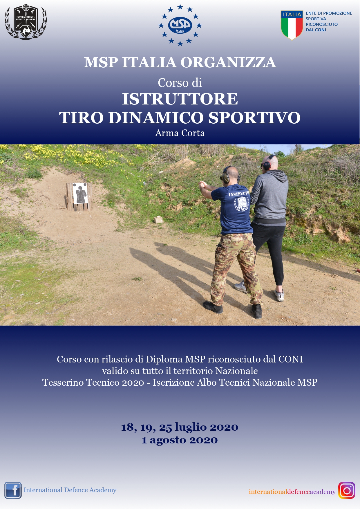 CORSO DI ISTRUTTORE DI TIRO DINAMICO SPORTIVO - MSP Italia